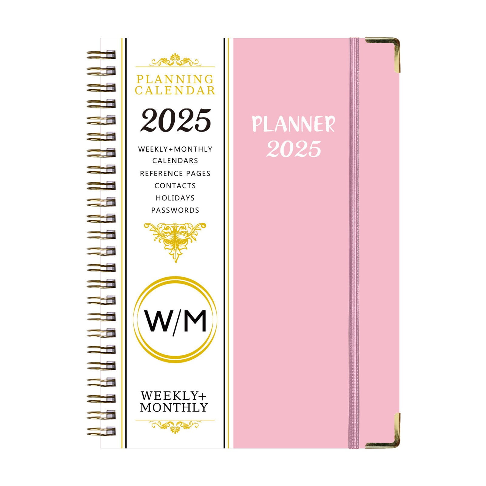 Lksixu 2024-2025 Planner Coil Notebook, A5 Colorful Marble Prints ...