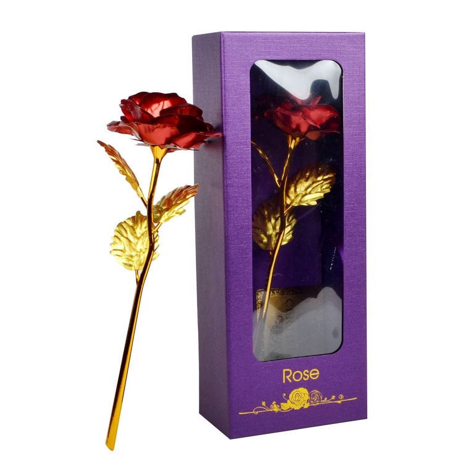 Lksixu 24K Gold Foil Rose Gift Box Set, Valentine's Gifts Artificial ...