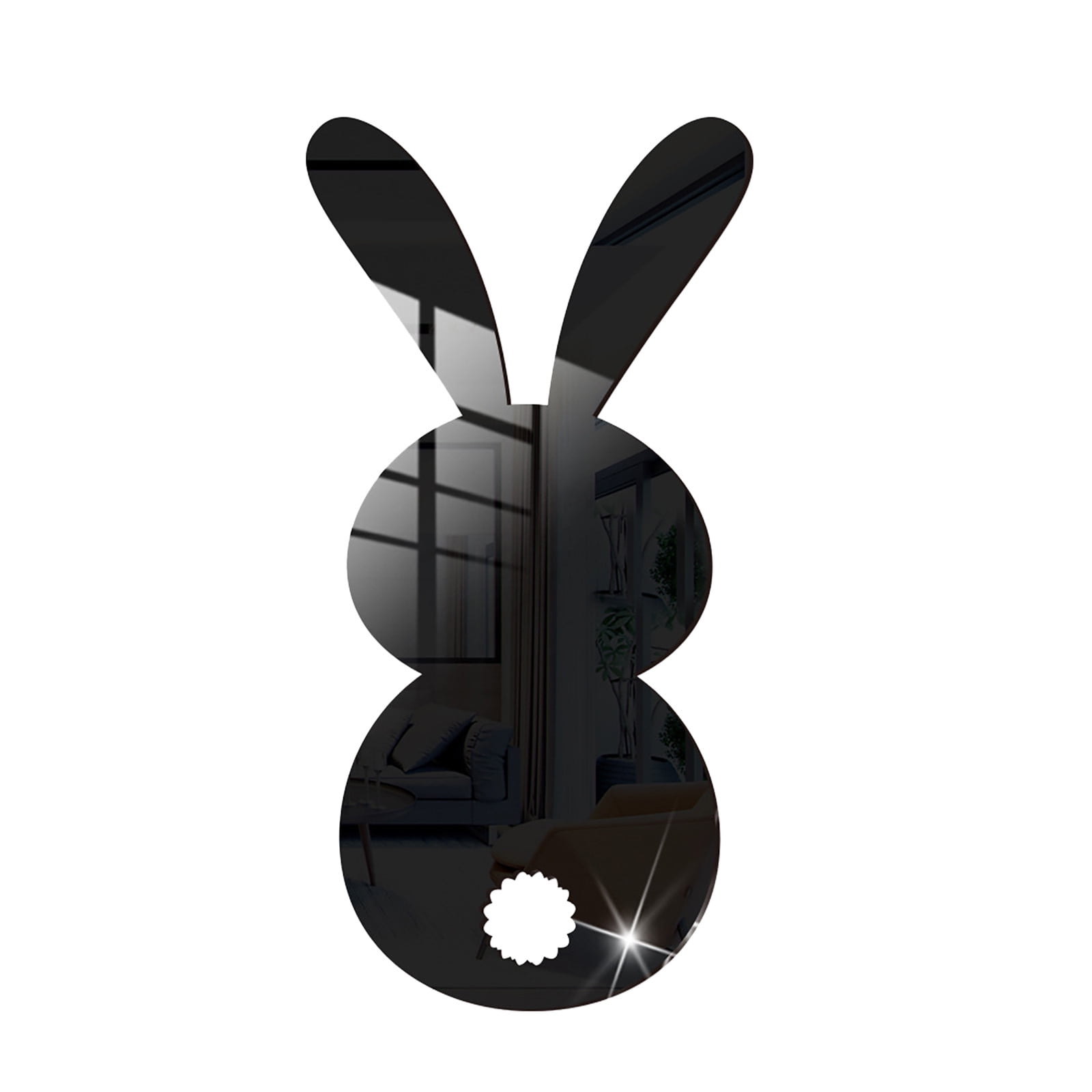 Lksixu 3D Acrylic Wall Decals Frameless Full Length Mirror Easter ...