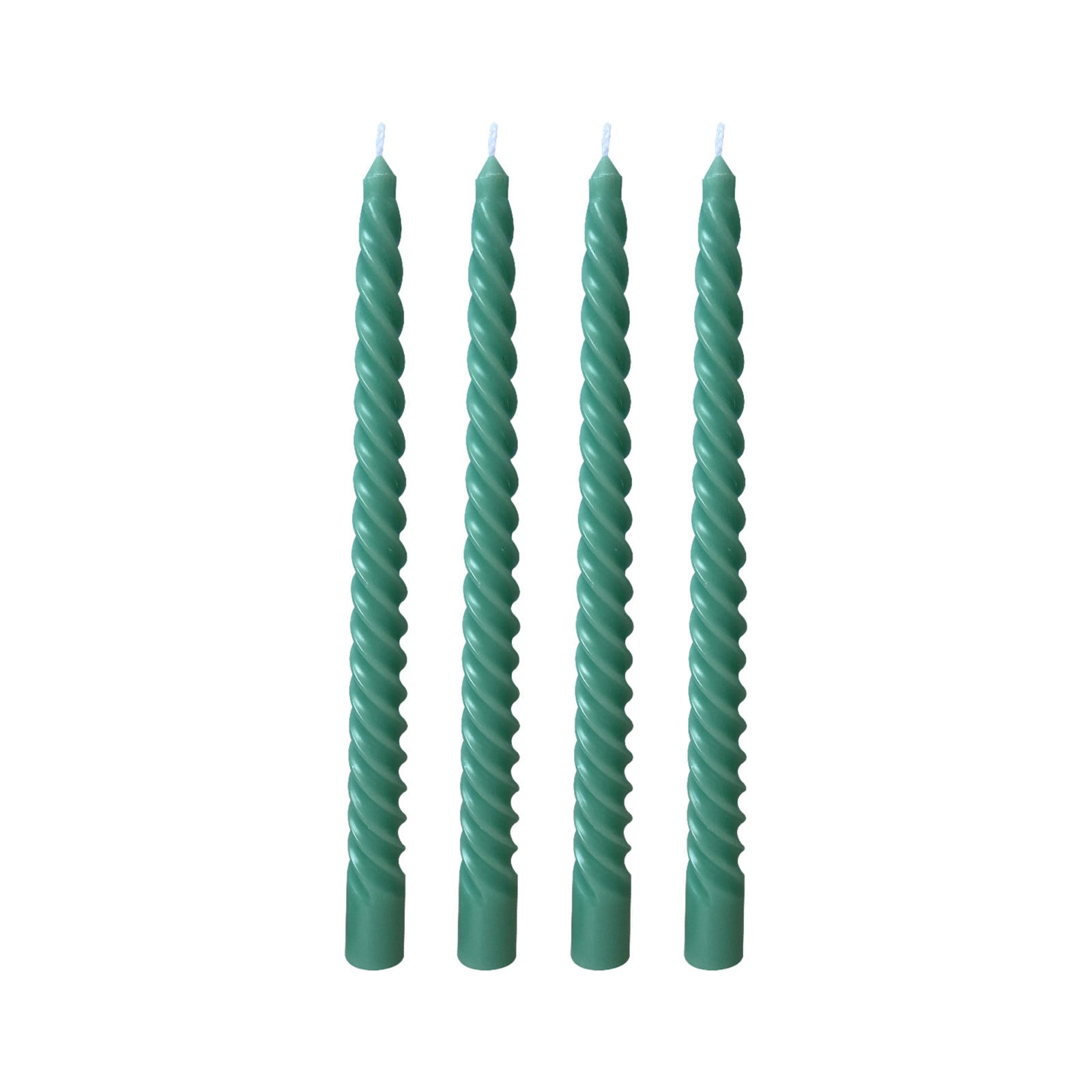 Lksixu 4 Pack Taper Candles Set, 10 inch Paraffin Wax Spiral Taper ...