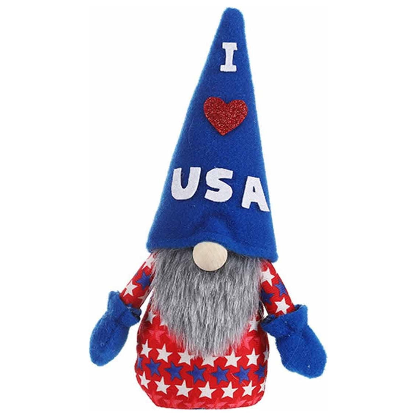 Lksixu 4th of July Faceless Gnomes Doll, American Star & Stripe Patriotic Gnomes Stuffed Toys ...