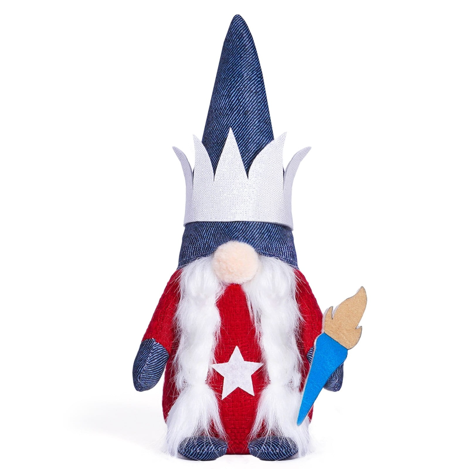 Lksixu 4th of July Faceless Gnomes Doll, Star and Striped Patriotic American Dwarf Stuffed Toys ...