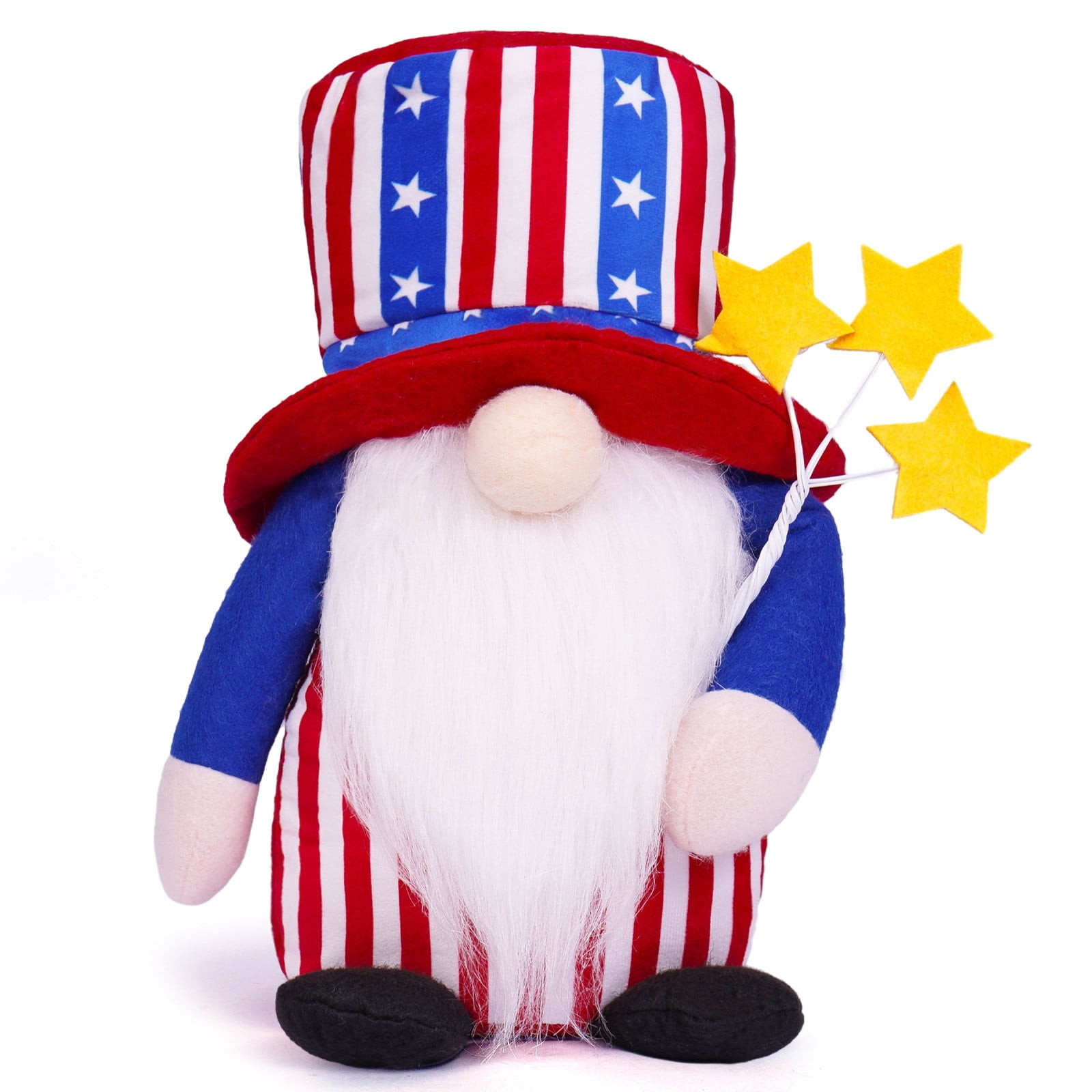 Lksixu 4th of July Patriotic Gnomes Doll, 10" Star & Stripe American ...