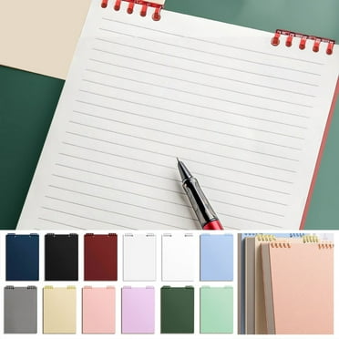 National Paper-8PK Paper Blanc Xtreme White Wirebound Memo Pads, Narrow ...