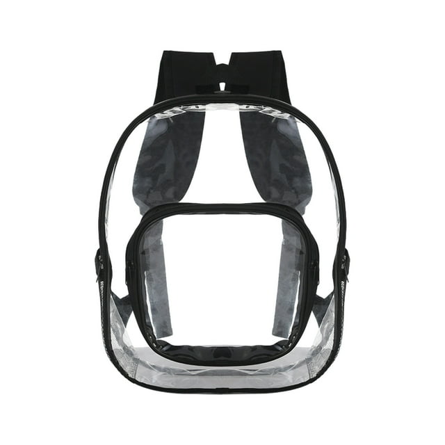 Lksixu Clear Backpack, Heavy Duty Transparent Small Backpack with Front ...
