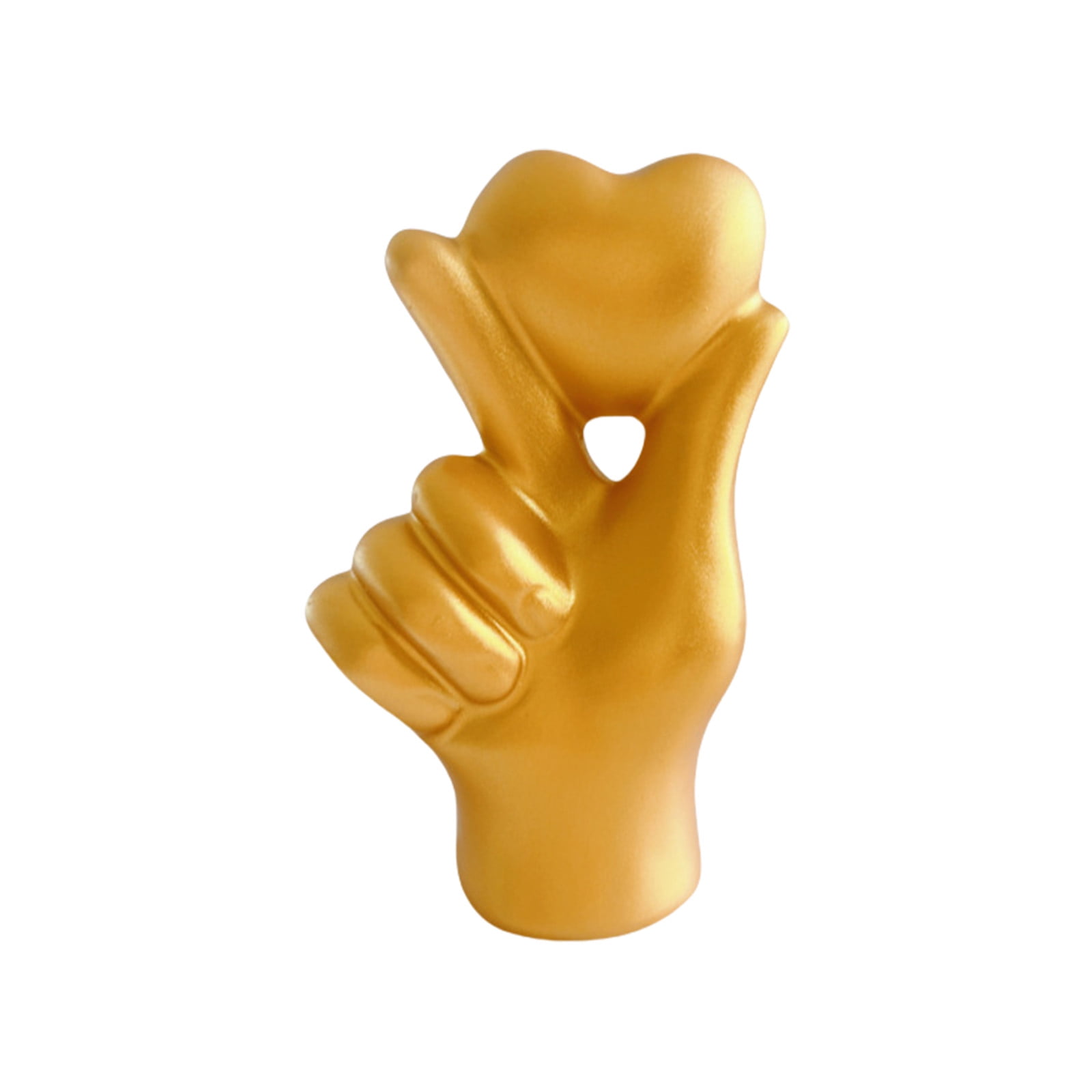Lksixu Gold Hand Gesture Statues, Valentine's Day Decorations 4.3 inch ...