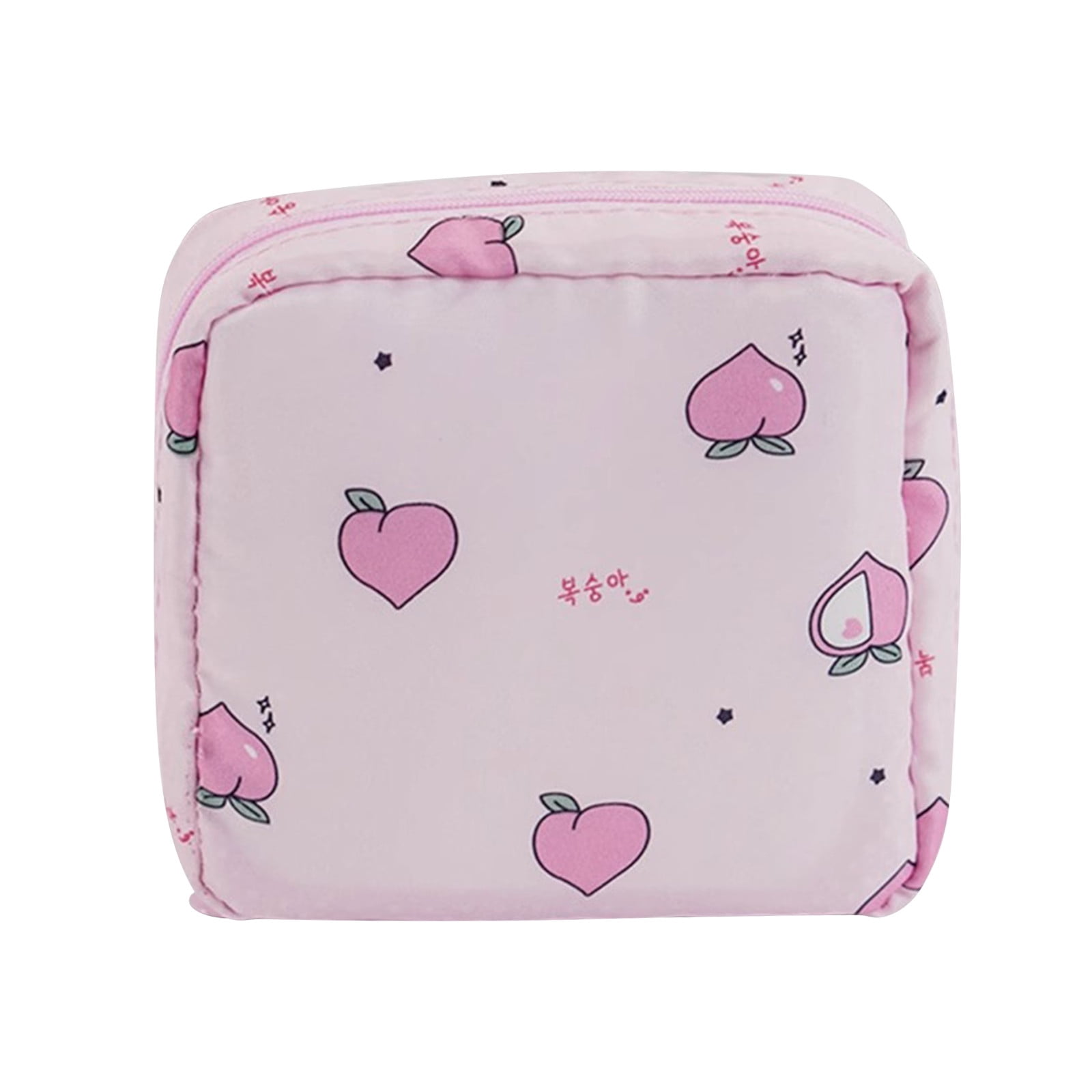 Lksixu Sanitary Napkin Storage Bag, Floral Prints Portable Zipper ...