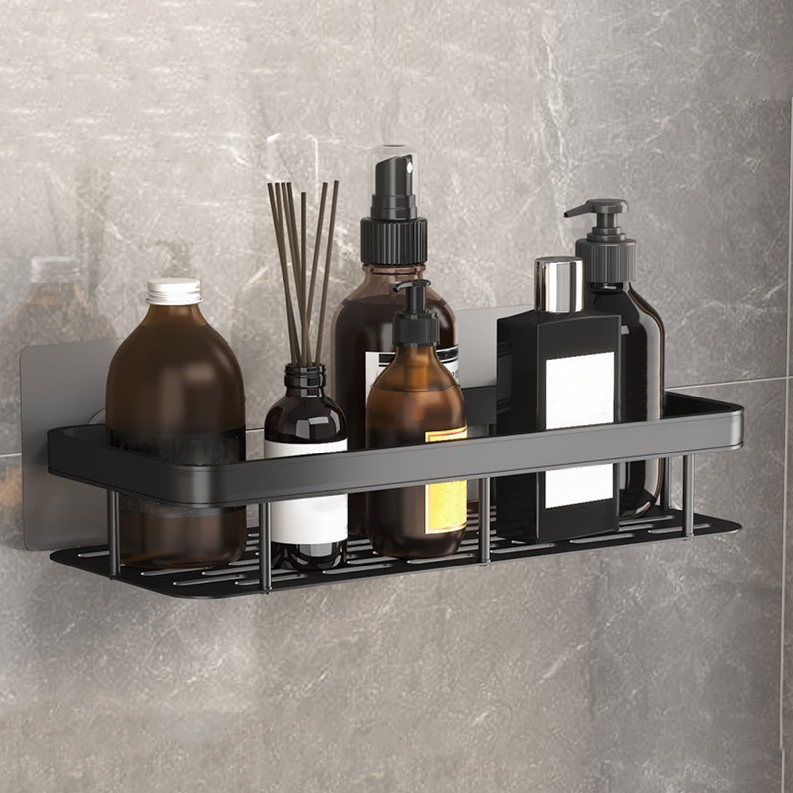 Lksixu Shower Caddy Shelf Organizer Rack, Self Adhesive Metal Bathroom ...