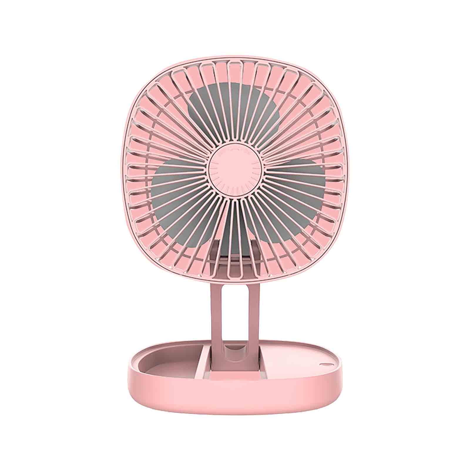 Lksixu Small Desk Fan, Foldable Personal Fan with Scent Box, Portable ...