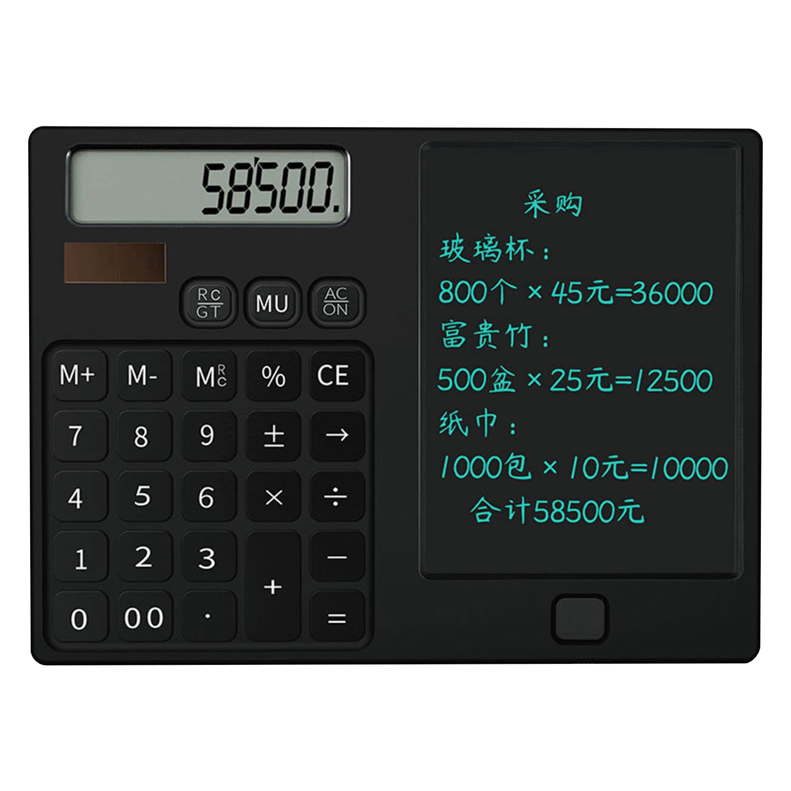 Lksixu Standard Calculator with Notepad, 12-Digit Basic Calculator with ...