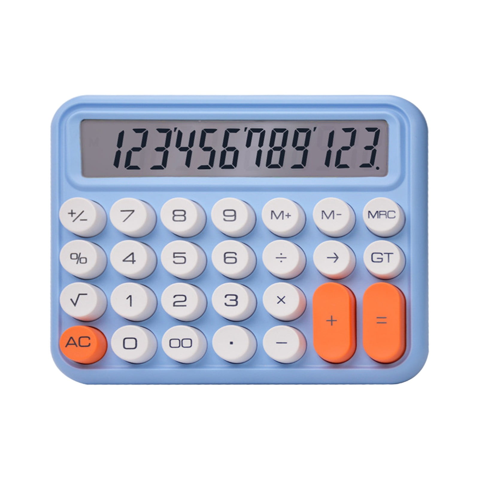 Lksixu Standard Desk Calculator, 12-Digit Colored Basic Calculator with ...