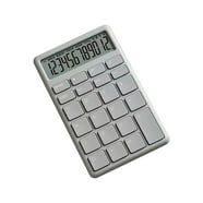 Lksixu Mechanical Calculator, Colorful 12-Digit Basic Calculator with ...
