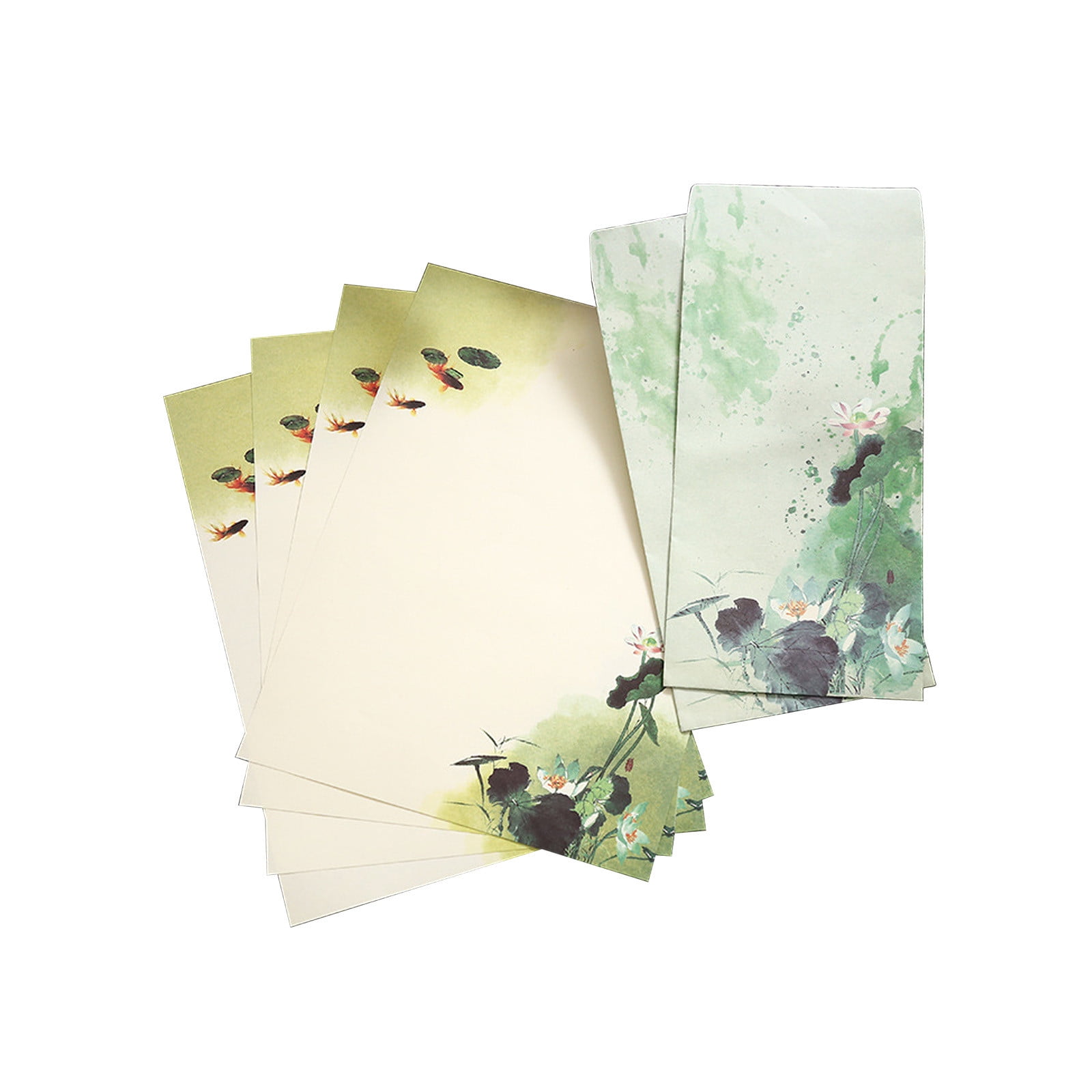 Lksixu Stationary Paper with Envelopes, 4 Sheets Letter Writing Paper ...