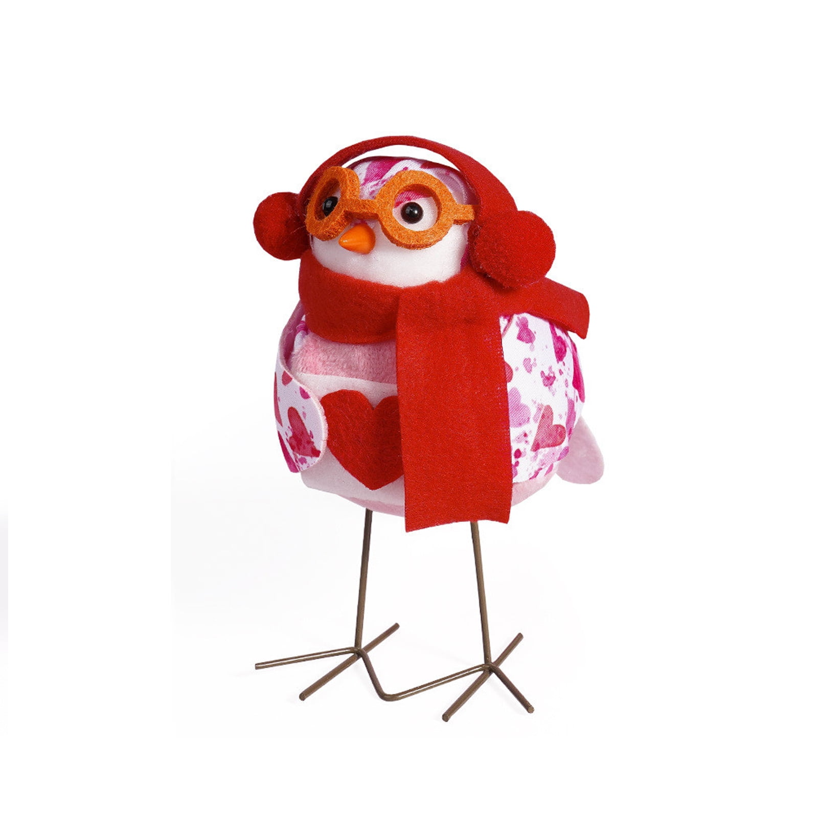 Lksixu Valentine Birds Ornaments, Valentine Decorations, 3D Red and ...