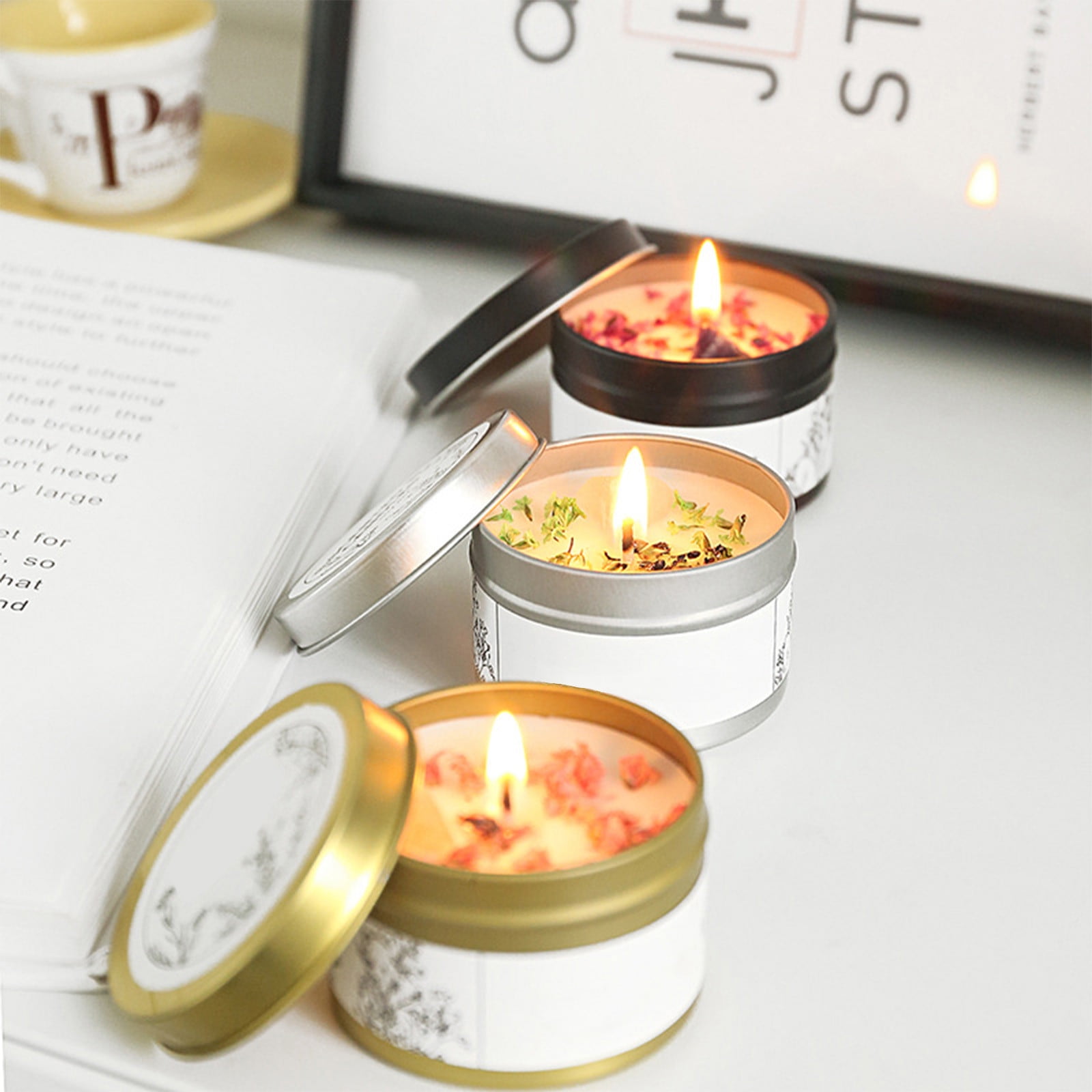 Lksixu Valentine's Day Scented Candles, Natural Soy Wax Jar Candles ...