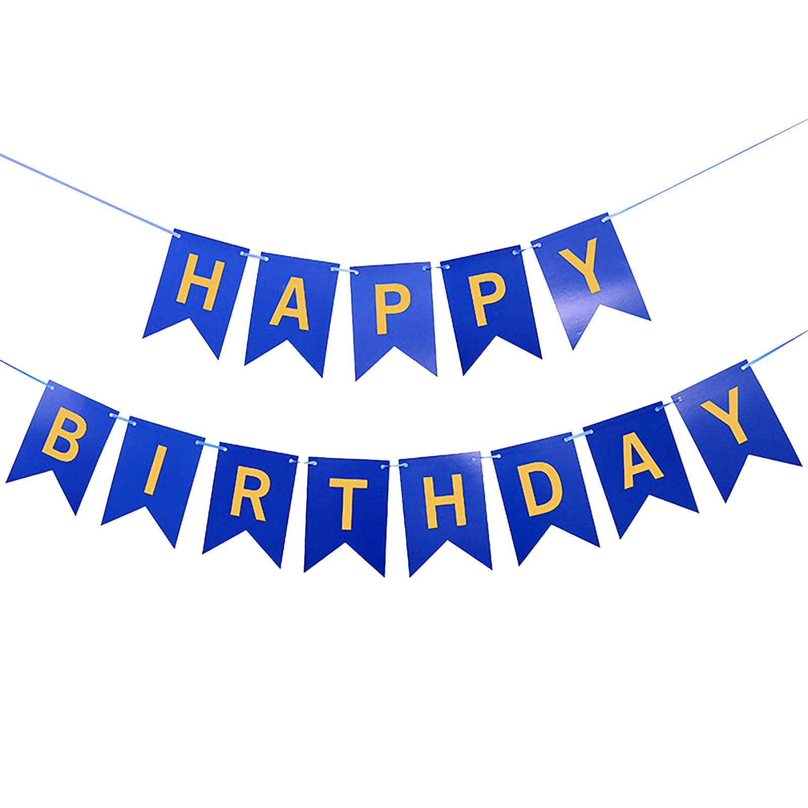 Lkzmdpt Happy Birthday Paper Banner Colorful Flag Banner Garland Banner ...