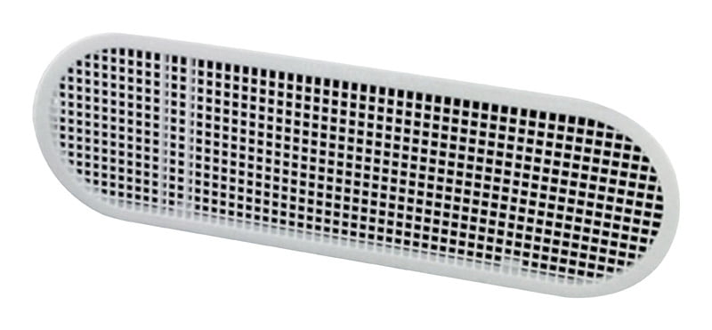 GAF Master Flow 4 x 12 in. Resin Oval undereave Soffit Vent in White ...