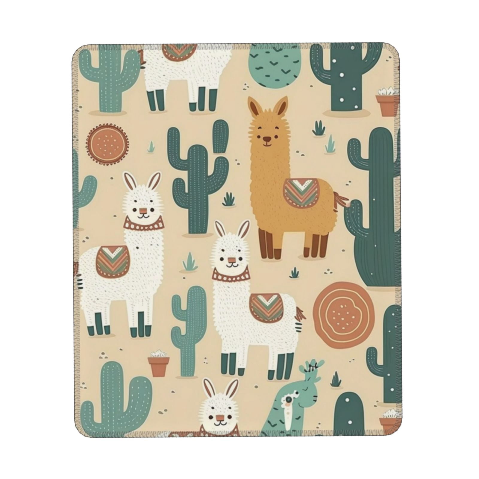 Llama Alpaca Cactus Cartoon Cute Gaming Mouse Pad 7.9 x 9.5 in ...