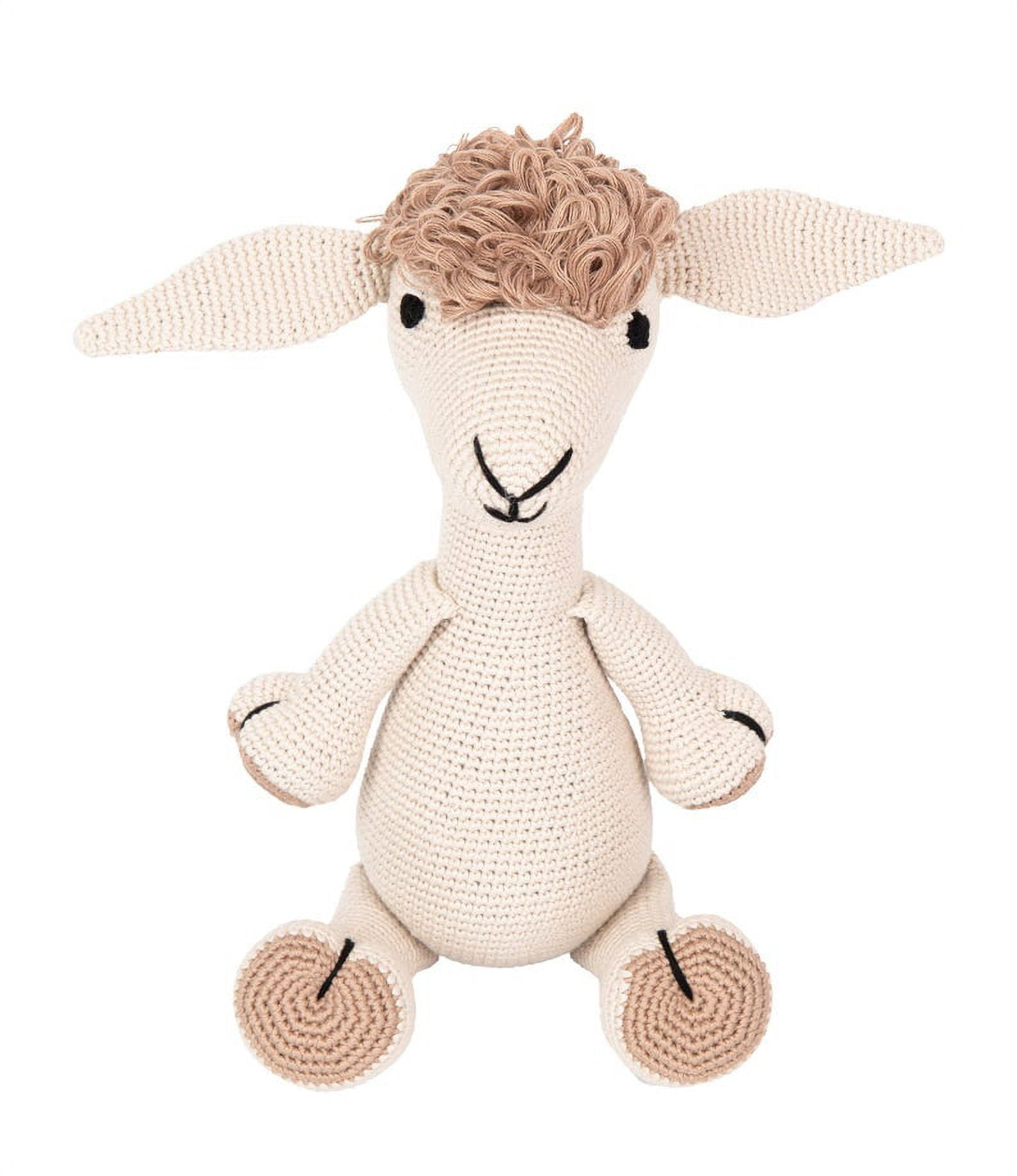 Llama Alpaca Stuffed Animal Organic Knit Doll Cuddle Plush Toy Baby ...