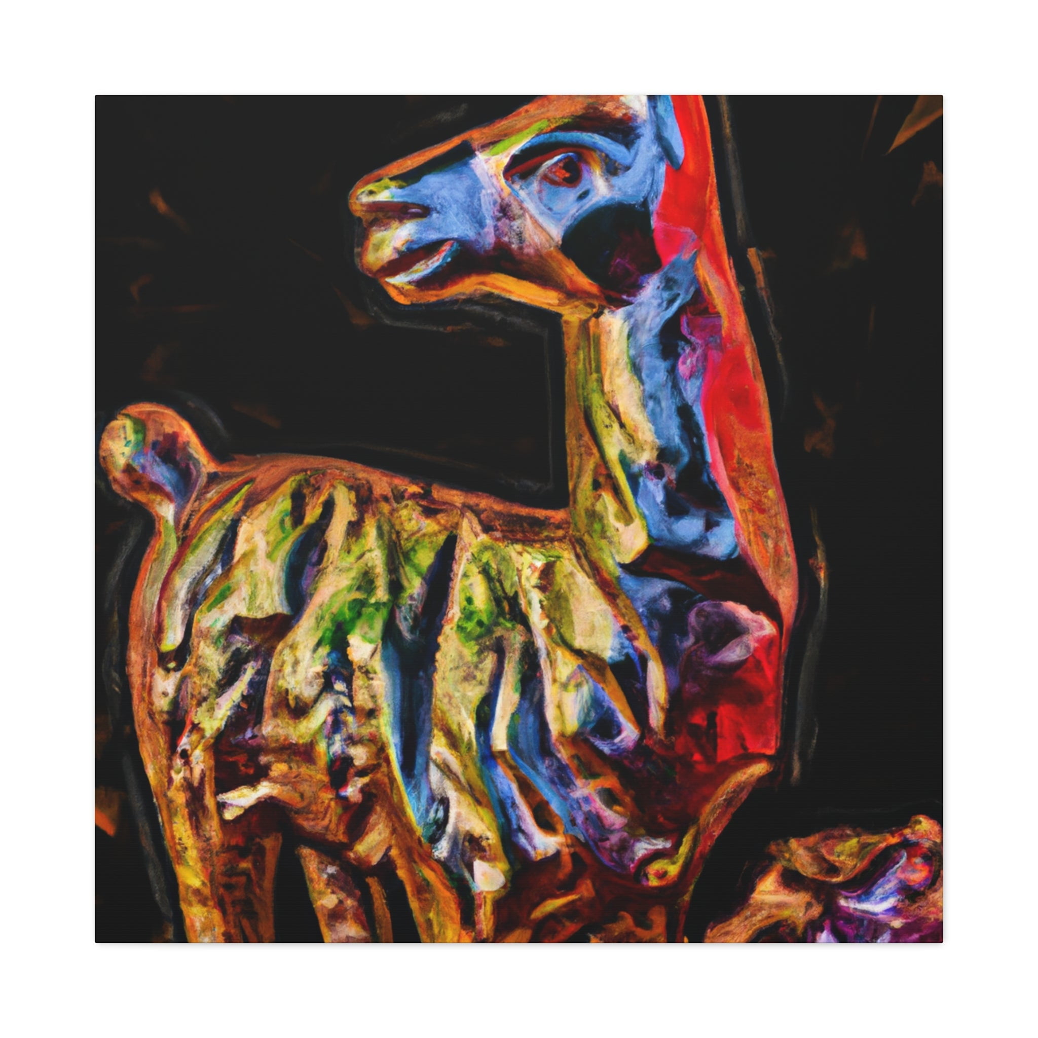 Llama Art Deco 1920s - Canvas - Walmart.com