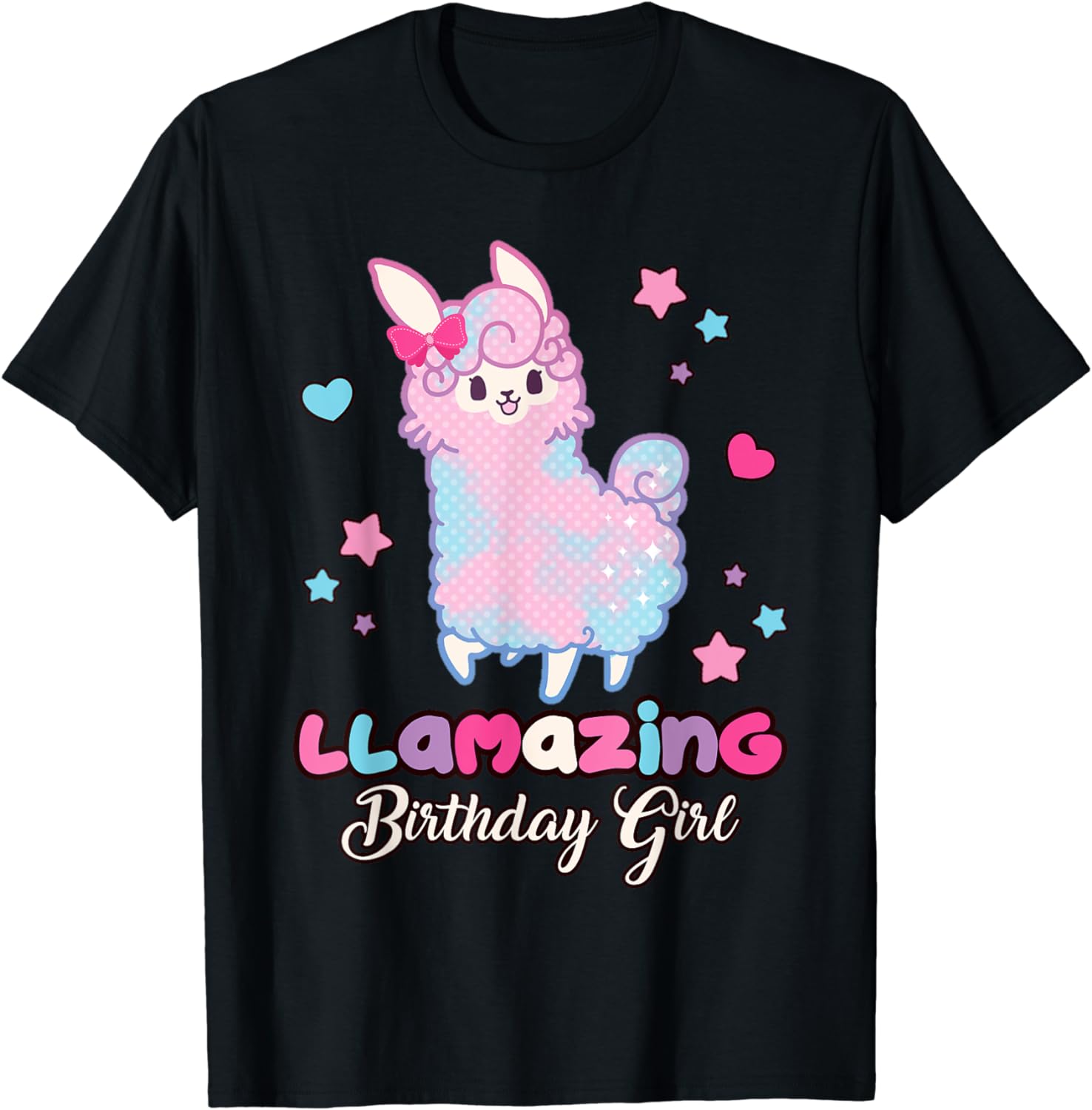 Llama Birthday Girl Llamazing Birthday Alpaca Llama Girl T Shirt