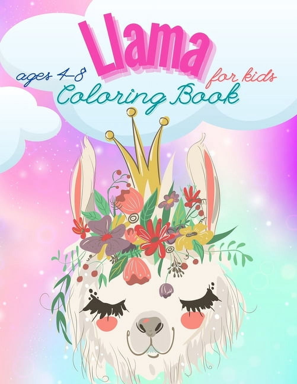 Llama Coloring Book For Kids Ages 4-8: Have fun Awesome Illustrations ...