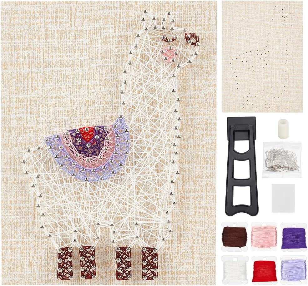 Llama DIY String Art Kit for Beginners String Art Nail String Art Kit ...