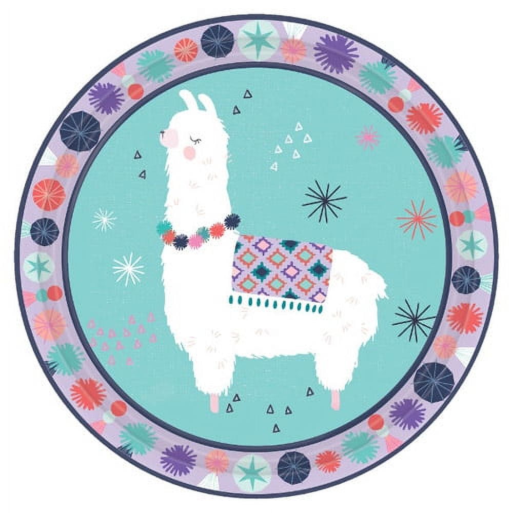 Llama Fun Small Paper Plates (8ct) - Walmart.com