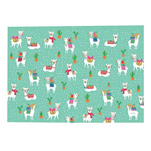 Llama Gift Wrap, llama wrapping paper, gift wrap, fa la llama gift wrap ...