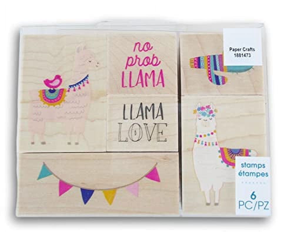 Llama Love No Prob Llama Wood and Rubber Stamps for Scrapbooking ...