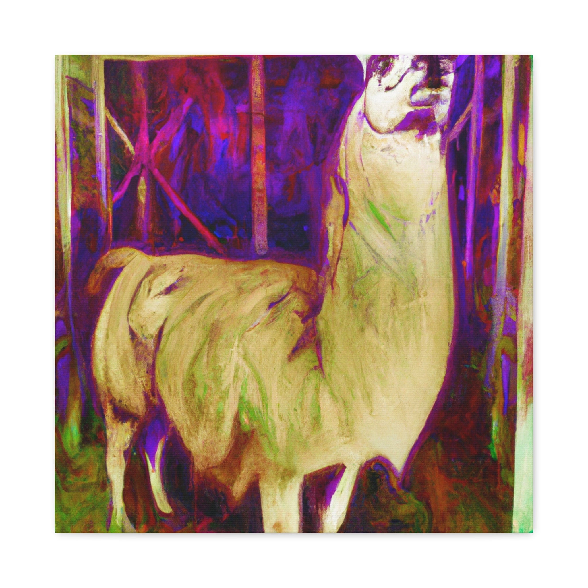 Llama Majestic Splendor - Canvas - Walmart.com
