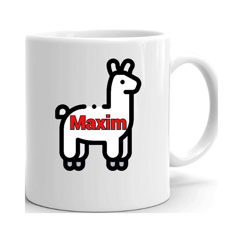 Llama Maxim Ceramic Dishwasher And Microwave Safe Mug By Undefined ...
