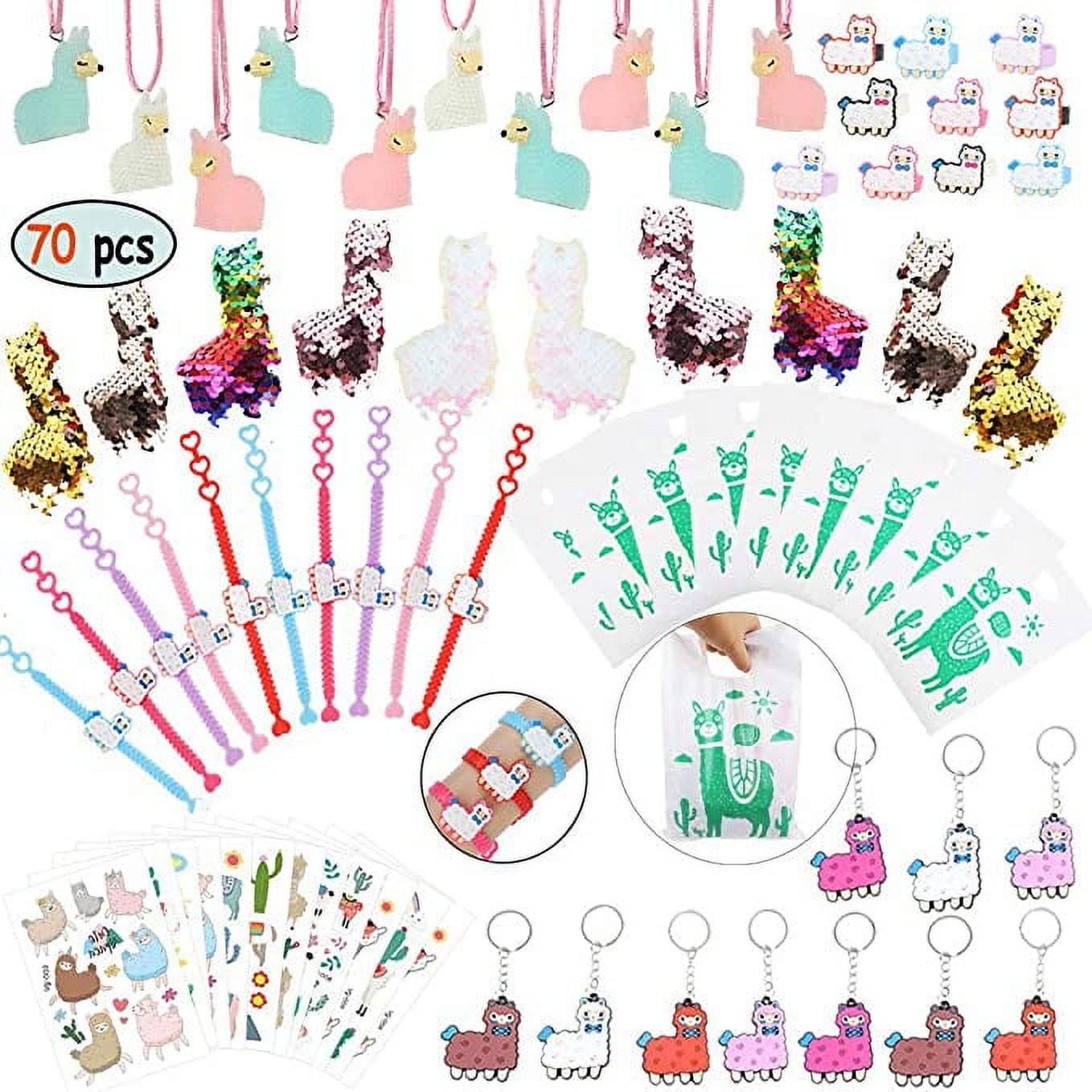 Llama Party Favors - Bracelet, Ring, Necklace, Keychains, Hair Clips ...