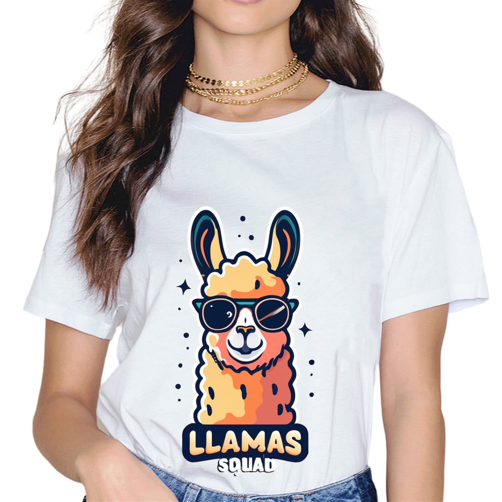 Llama Squad Funny Cute Llama Matching T-Shirt - Walmart.com