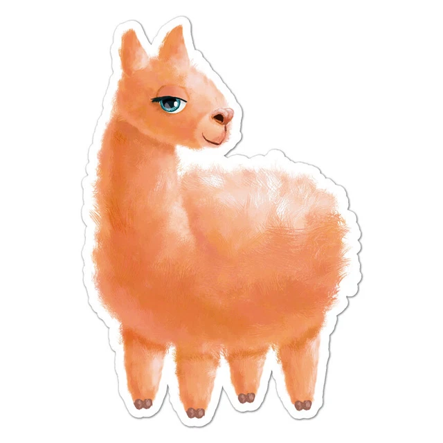 Llama Sticker Indoor Outdoor Phone Decal Water Bottle Stickers Car ...