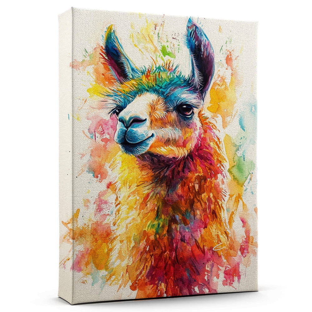 Llama Wooly Canvas Wall Art Animal Decor, Llama Wooly Canvas Prints ...