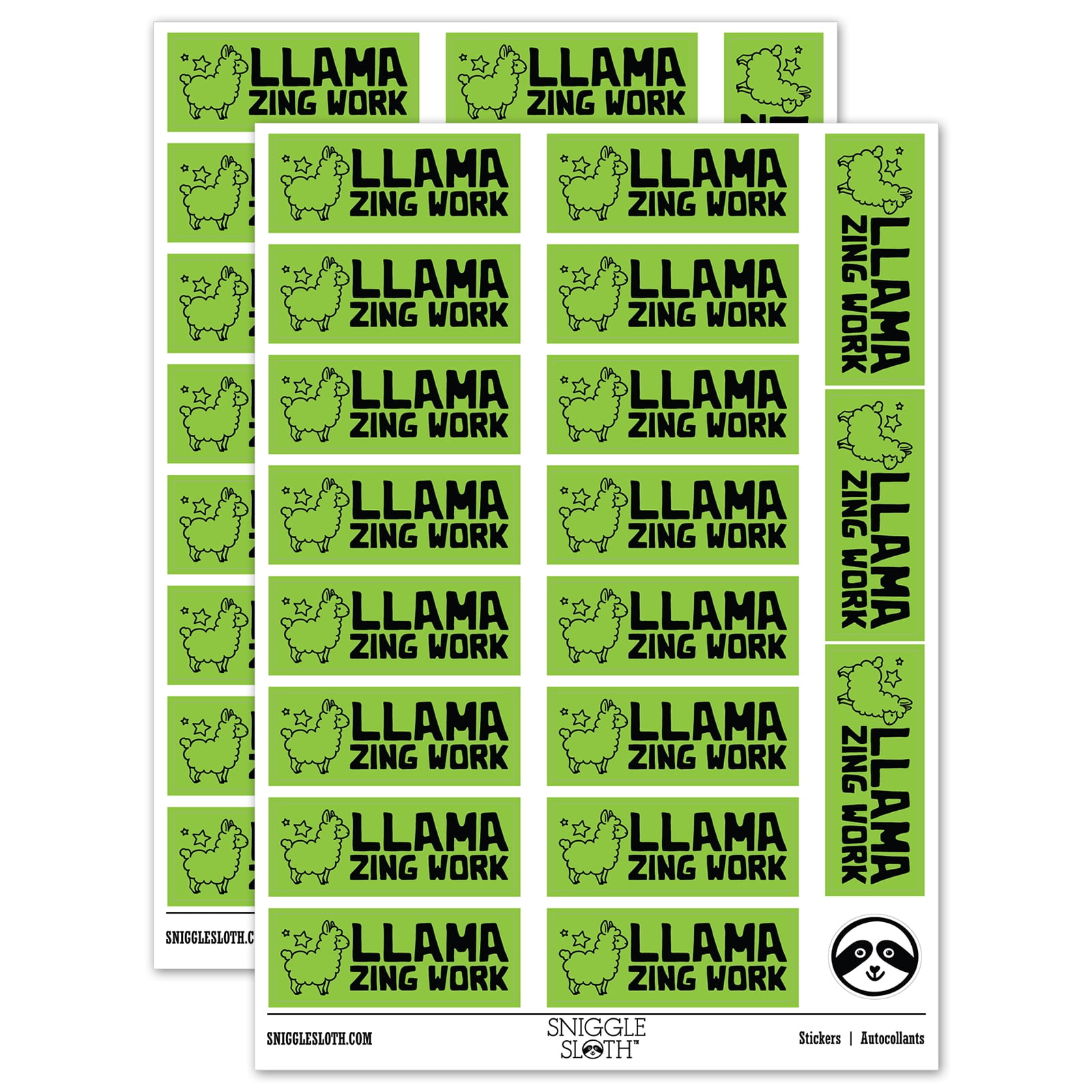Llama-zing Amazing Work Teacher Student School Sticker Set - Light ...