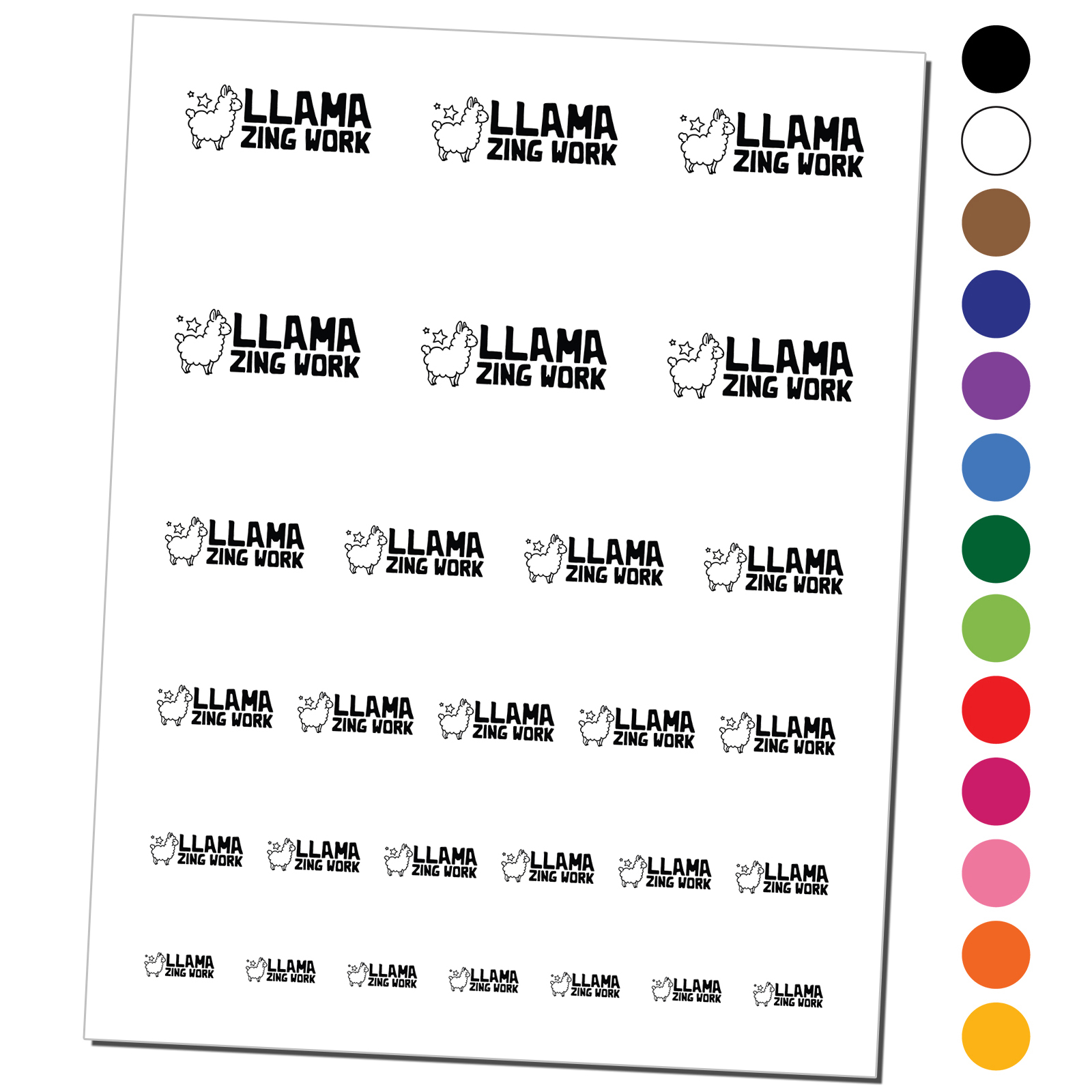 Llama-zing Amazing Work Teacher Student School Water Resistant ...