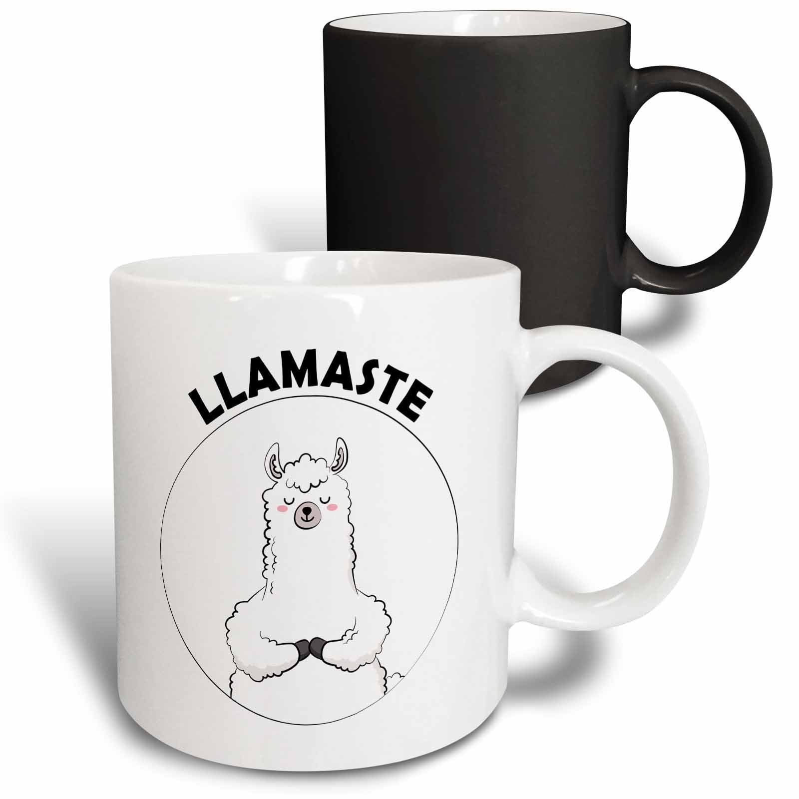 3drose, Llamaste Funny Yoga Alpaka Meditation, 11oz Magic Transforming ...
