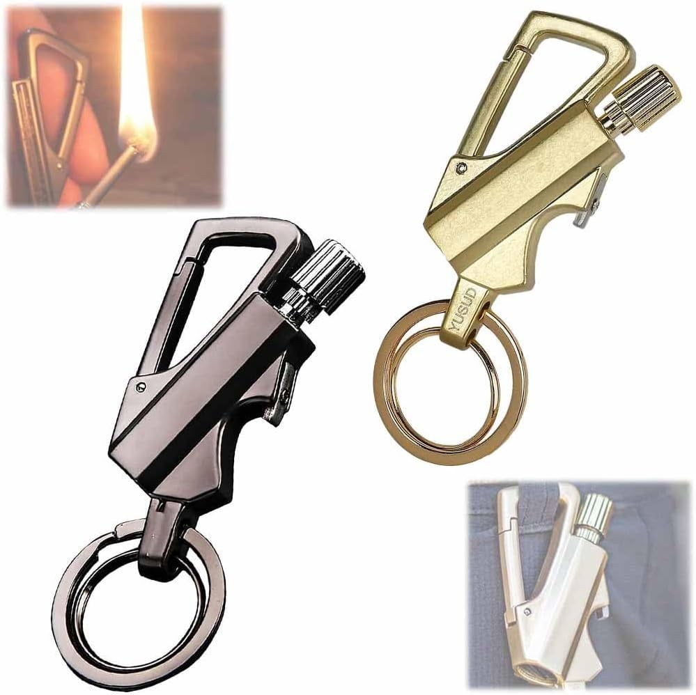 Llavero Encendedor De Acero, Flint and Steel Fire Starter, Fire Starter ...