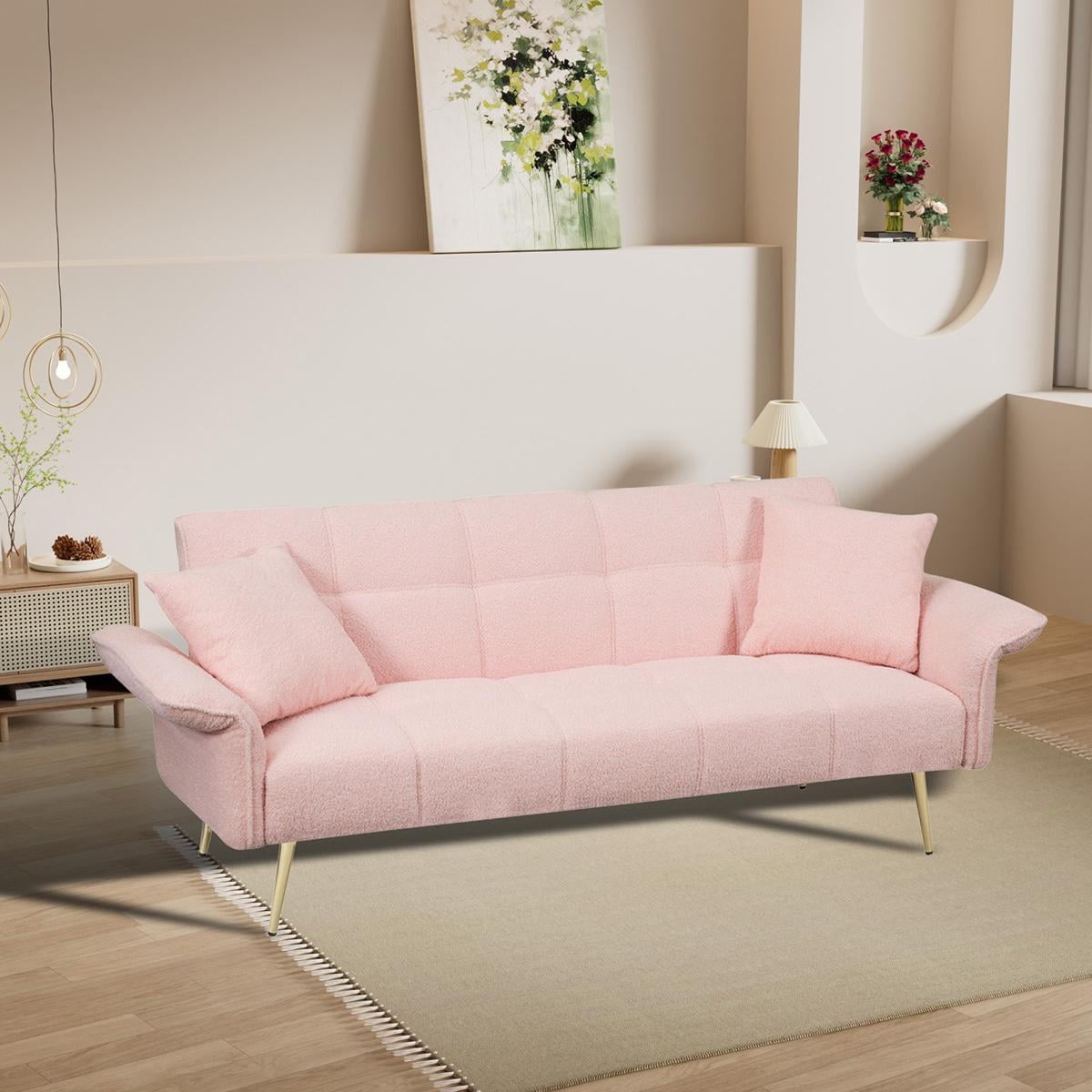 Llinc Store 70.1" Futon Sofa Bed, Convertible Double Sofa Bed with ...