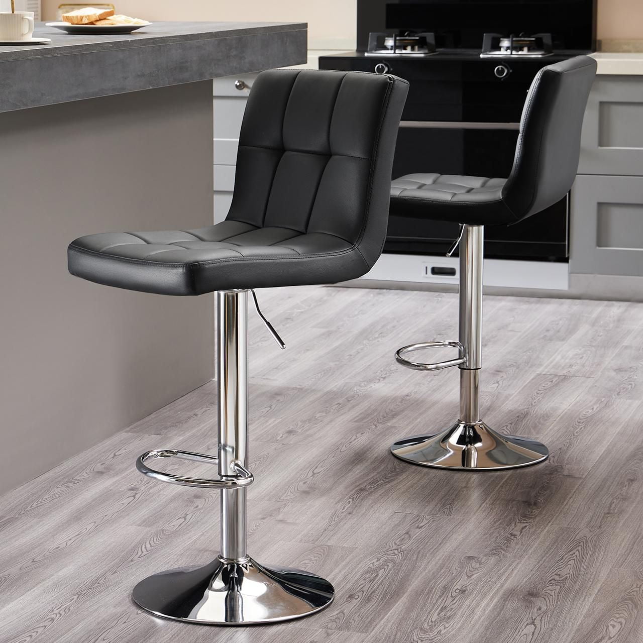 Llinc Store Bar Stools 1 Set of 2, Counter Height Bar Stools, Square ...
