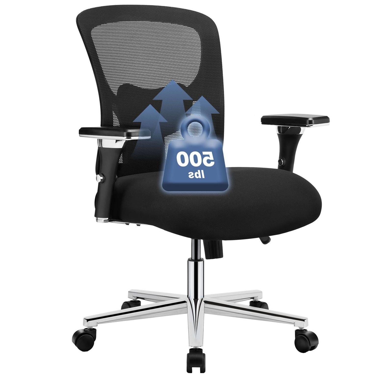 Llinc Store Home Office Desk Chair with Waist Support, 500 lbs Load ...