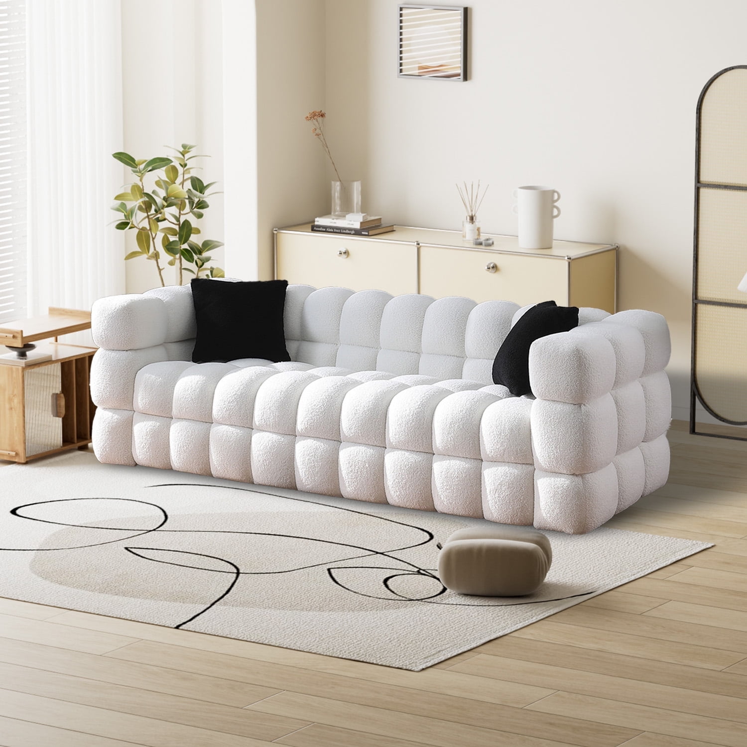 Llinc Store Marshmallow Sofa 3 Seater Couches for Living Room Body ...