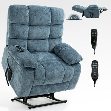 Dual Motor Power Lift Recliner Chair with Massage and Heat for Elderly ...