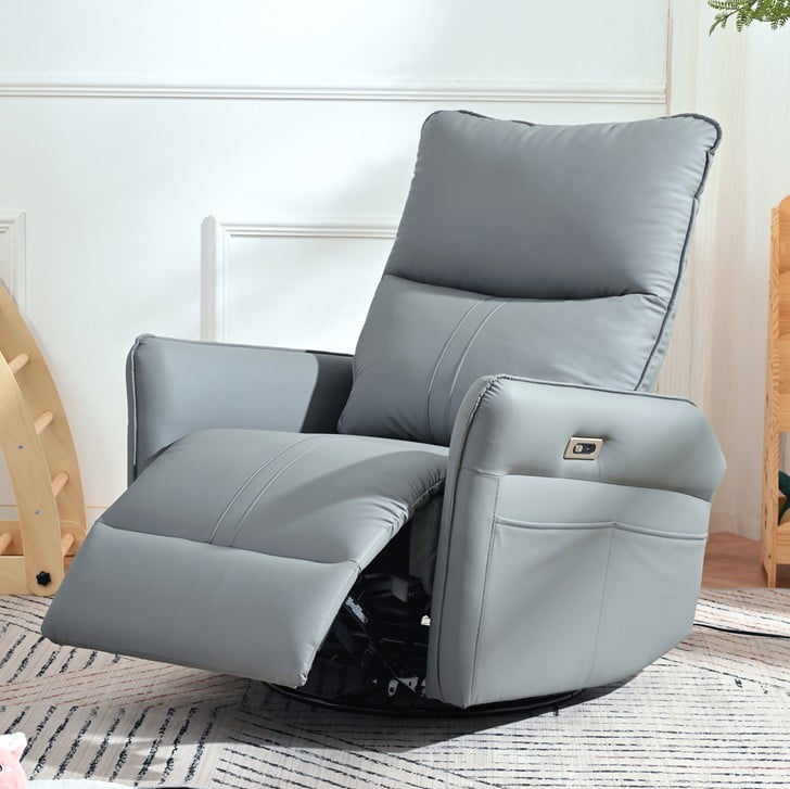 Llinc Store Power Swivel Rocker Recliner Chair for Adults, 270° Swivel ...