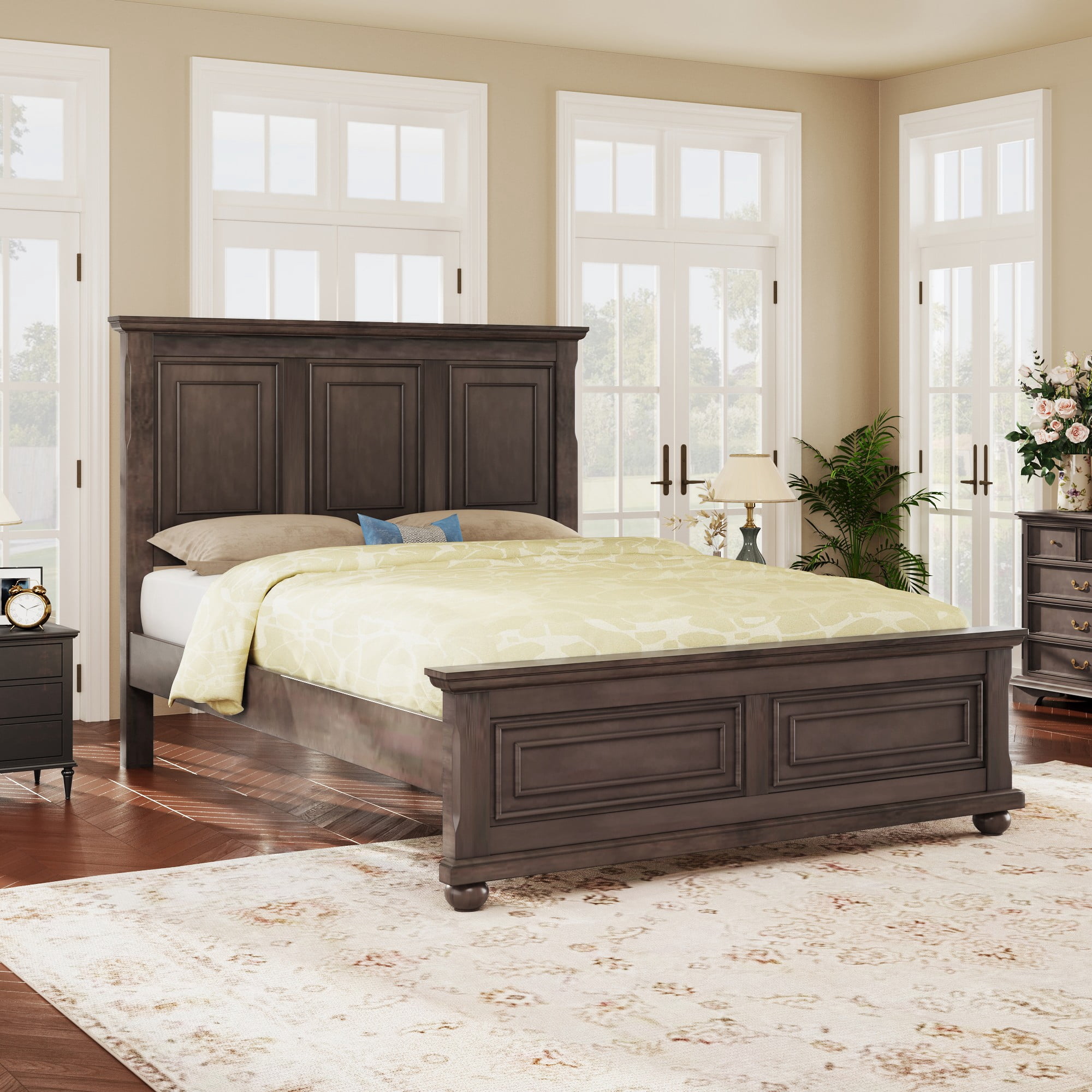Llinc Store Traditional Pinewood Vintage Queen Bed Town And Country ...