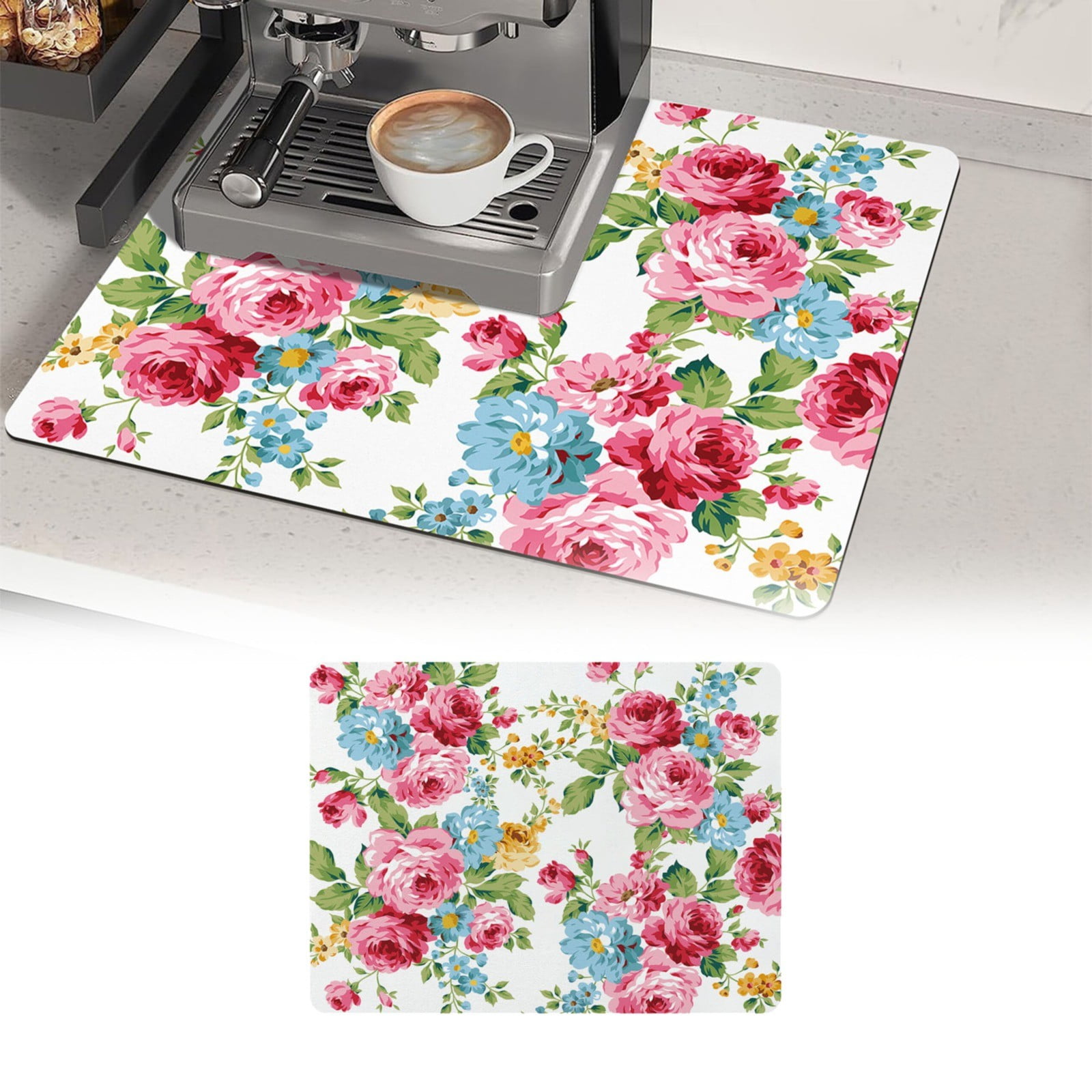 Lloopyting 1*Printed Placemat Coffee Bar Mat Accessories For Countertop ...