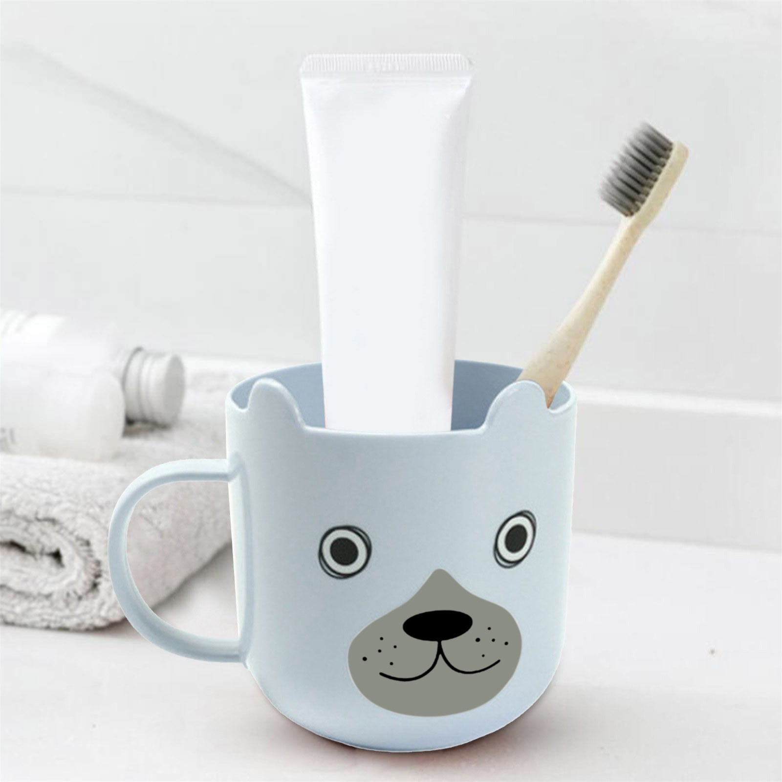 Lloopyting 1*Toothbrush Cup Clearance！ Cute Mouthwash Cup Cartoon ...