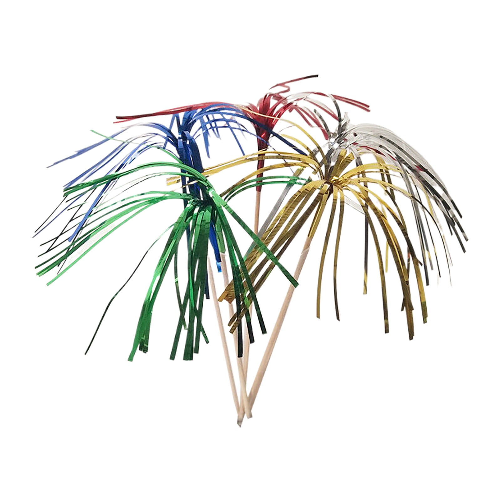 Lloopyting 1X 100 Colorful Wooden Firework Sticks Clearance！ 100 ...